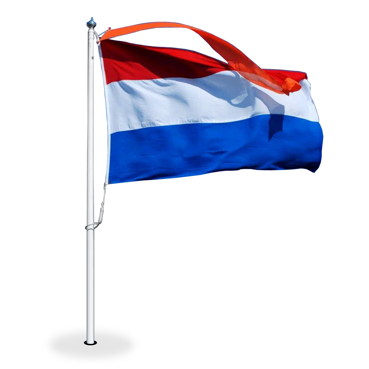 Vlag Nederland met logo – Belettering Rotterdam